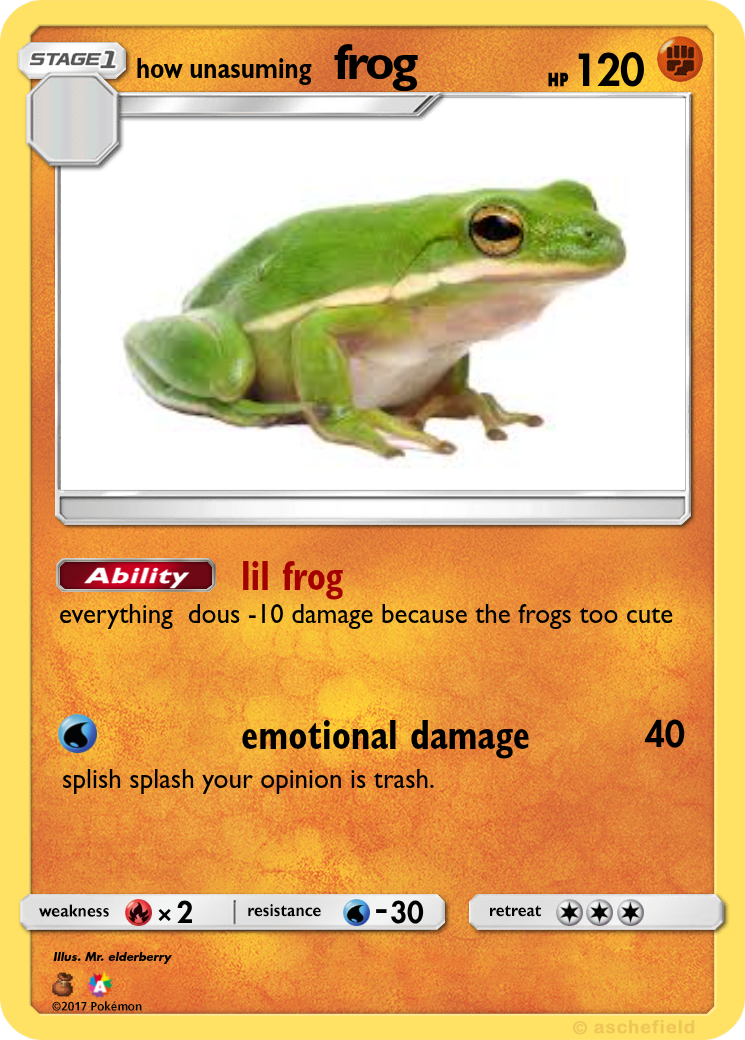 frog - mewthree | Pokécardmaker.net
