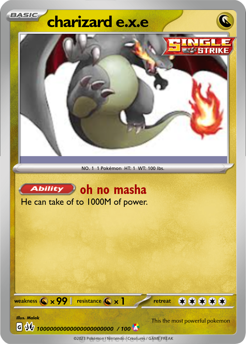 charizard e.x.e - mexico | Pokécardmaker.net