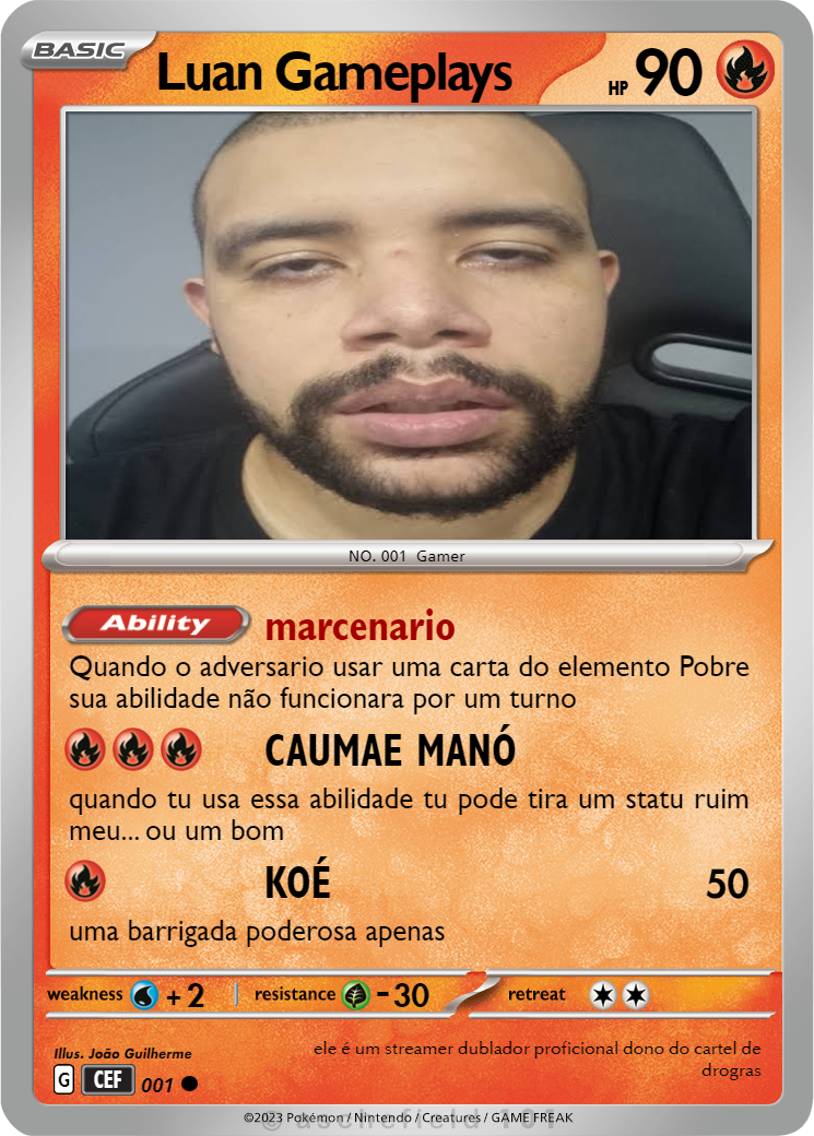 Luan Gameplays - monkeyboy | Pokécardmaker.net