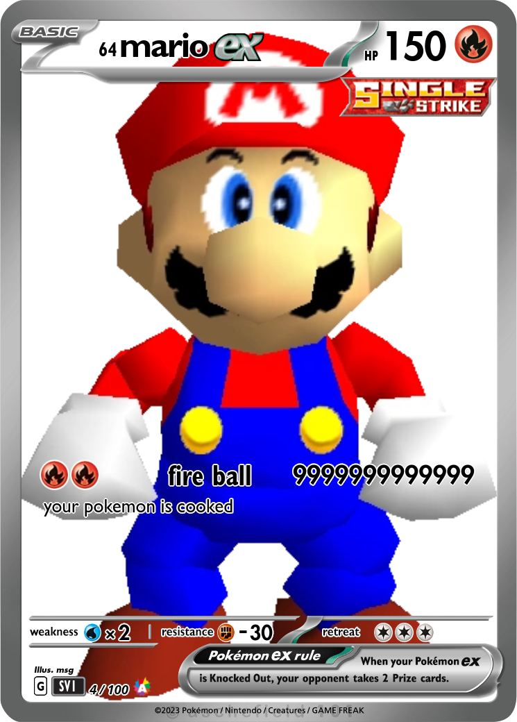 mario - msg | Pokécardmaker.net