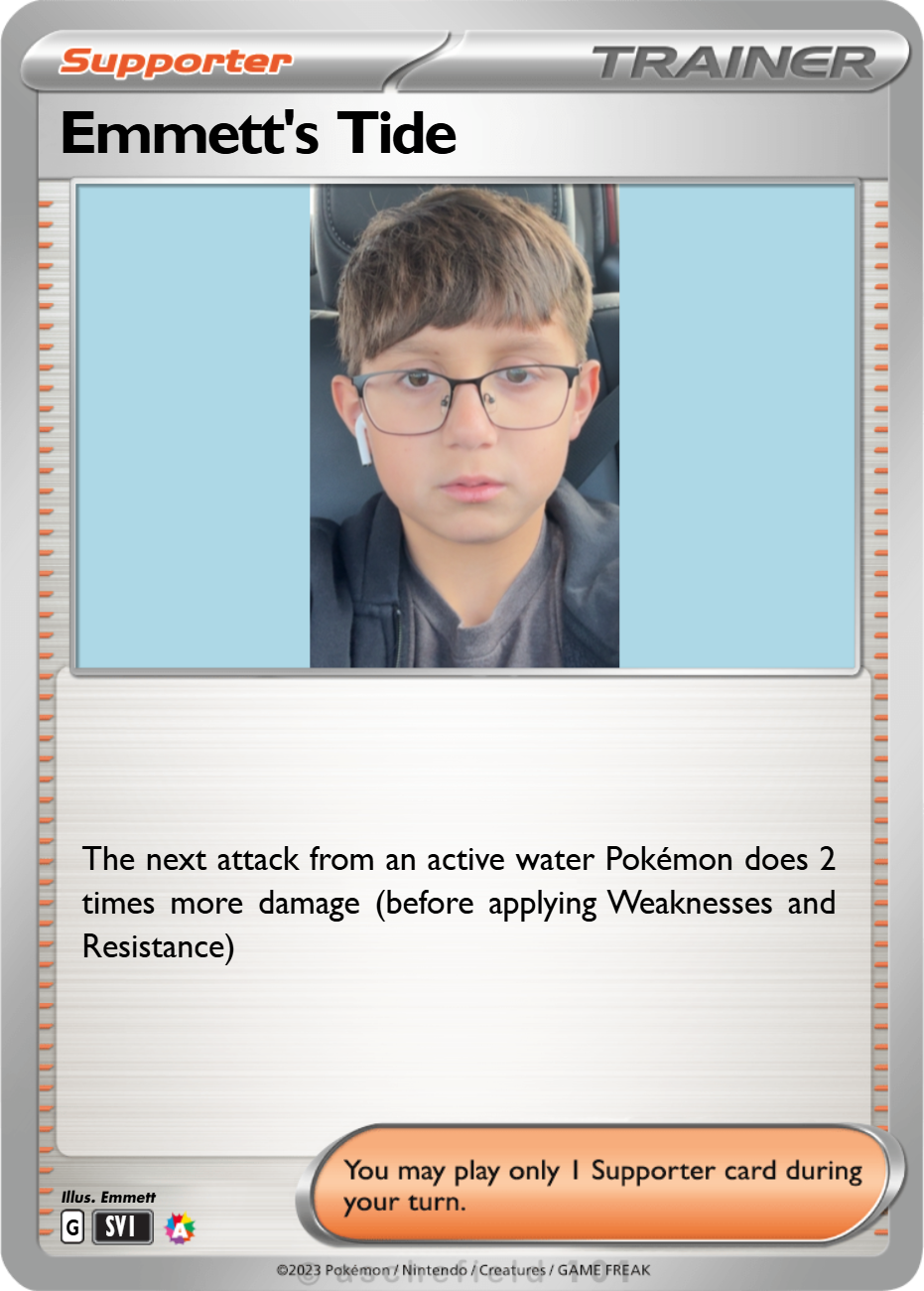 Emmett's Tide - mushyman14 | Pokécardmaker.net