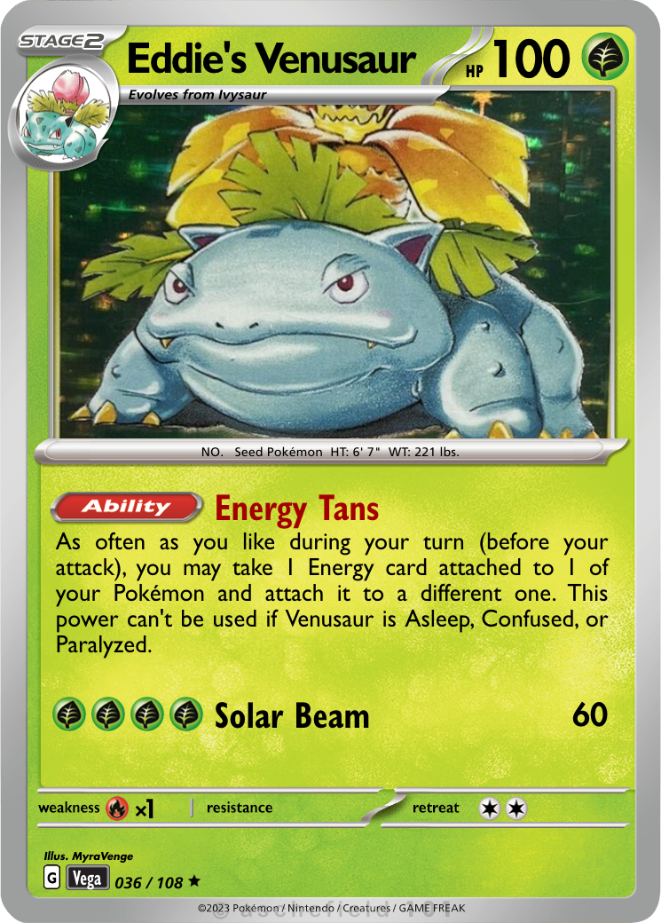 Eddie's Venusaur - myravenge | Pokécardmaker.net