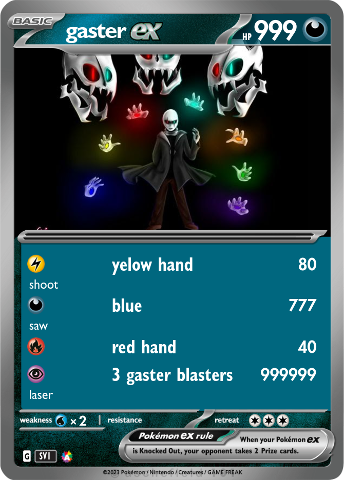 gaster - nathanielc | Pokécardmaker.net