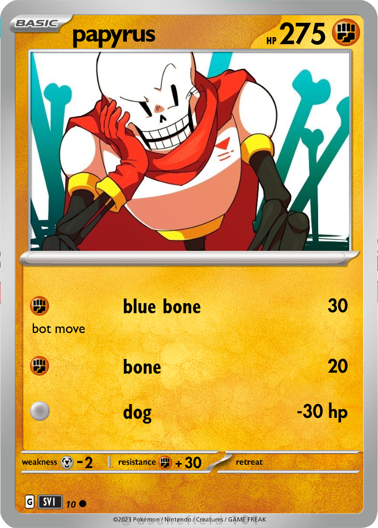 papyrus - nathanielc | Pokécardmaker.net