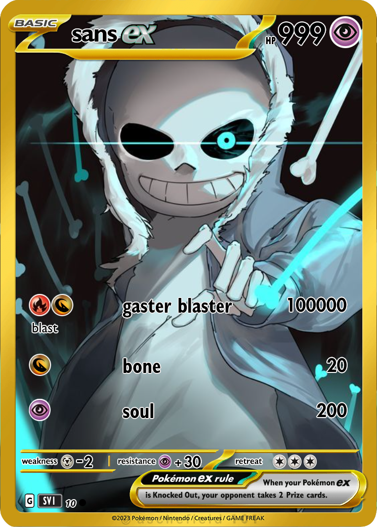sans - nathanielc | Pokécardmaker.net