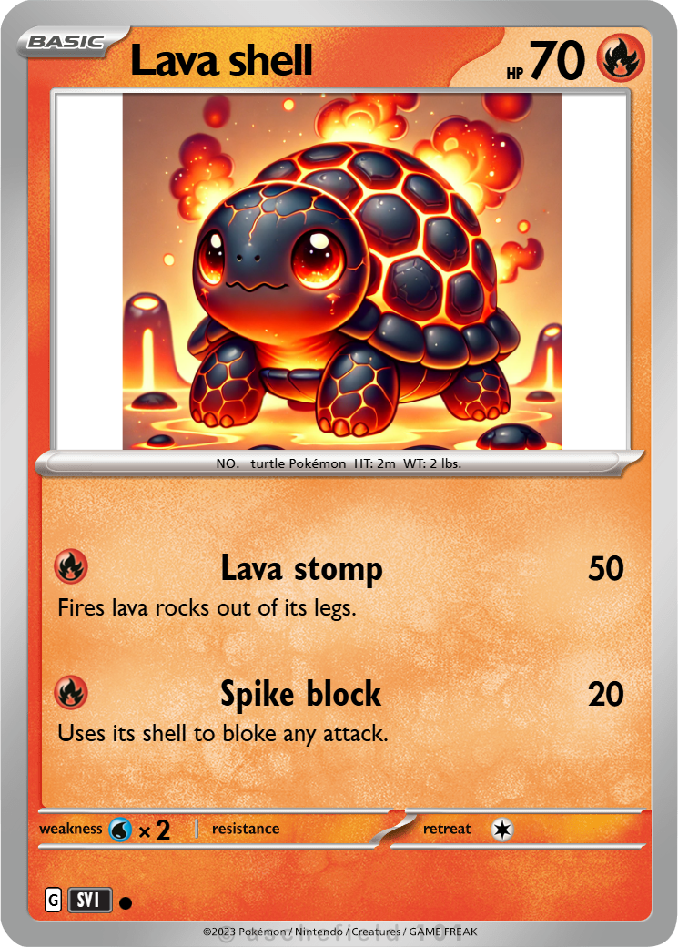Lava shell - nathanielchew | Pokécardmaker.net
