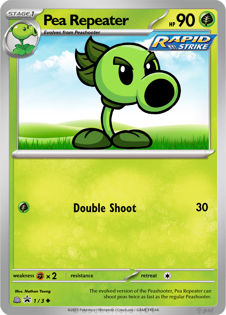 Pea Repeater - nathanpi | Pokécardmaker.net
