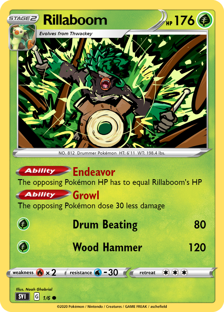 Rillaboom - no12 | Pokécardmaker.net