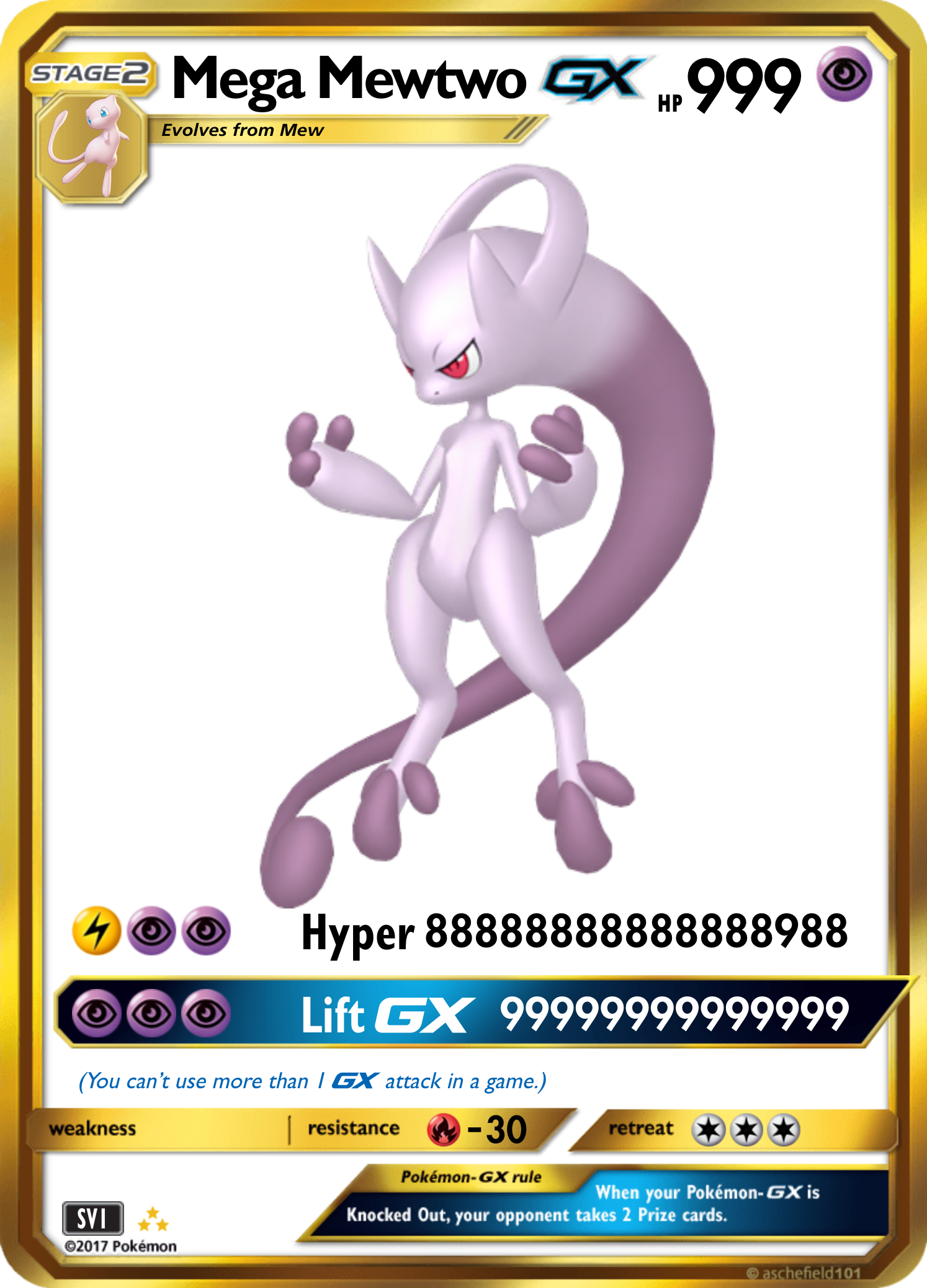 Mega Mewtwo - noaml | Pokécardmaker.net
