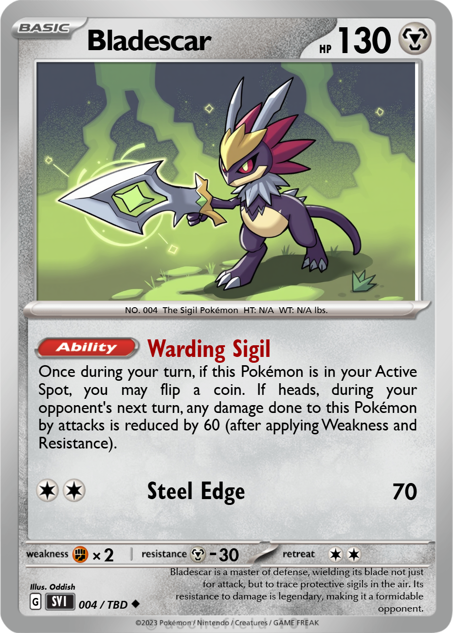 Bladescar - oddish838 | Pokécardmaker.net