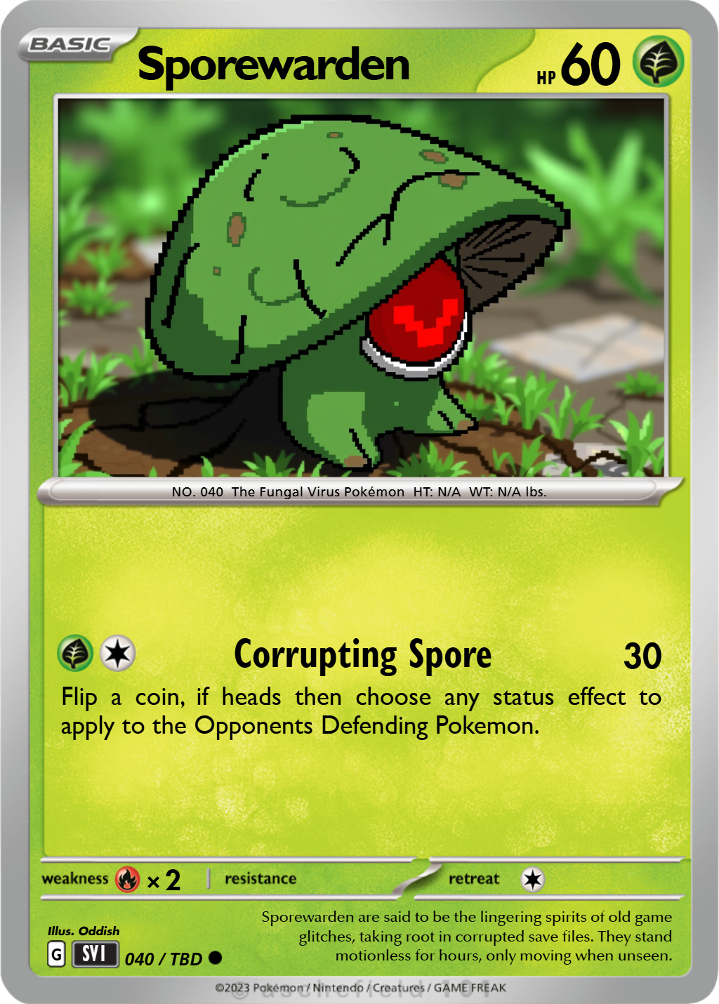 Sporewarden - oddish838 | Pokécardmaker.net