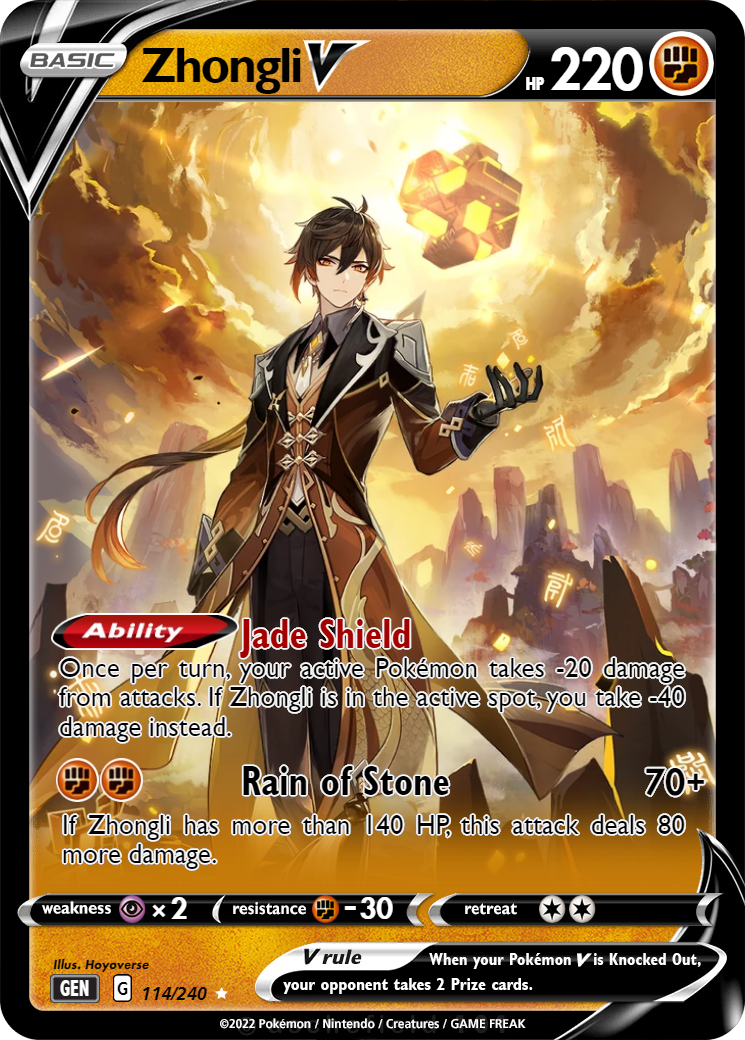 Zhongli - ohyozaki | Pokécardmaker.net