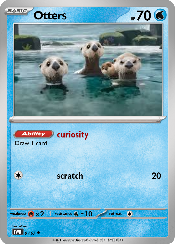 Otters - oliverfin | Pokécardmaker.net