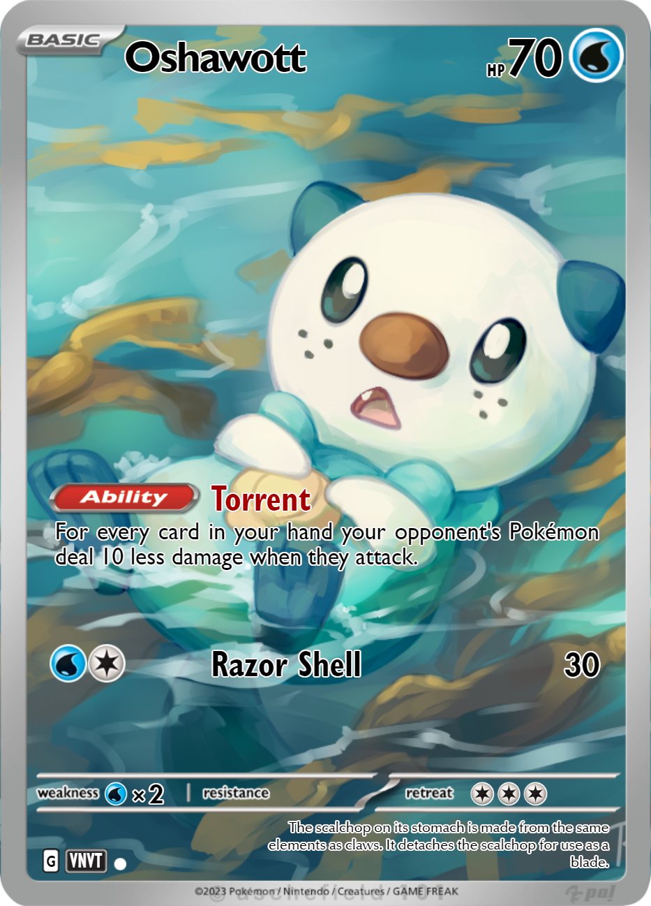 Oshawott - onvu | Pokécardmaker.net