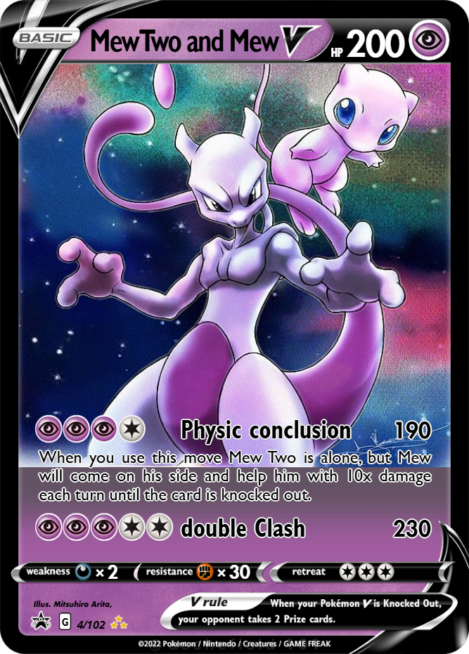 MewTwo and Mew - orlandui | Pokécardmaker.net
