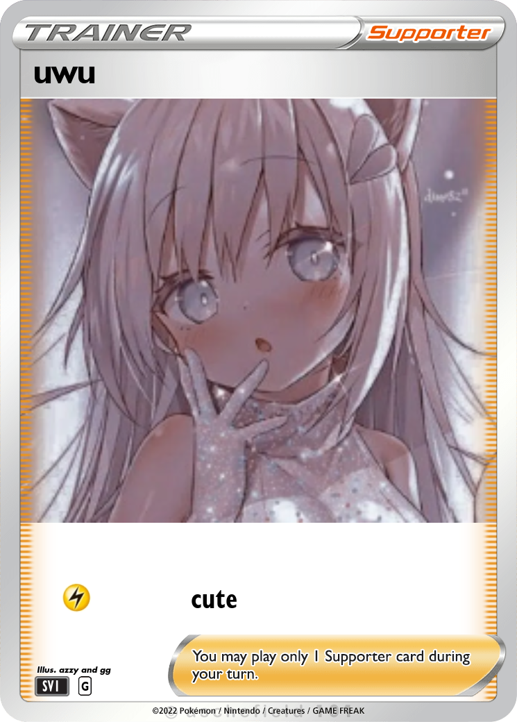 uwu - p0k | Pokécardmaker.net