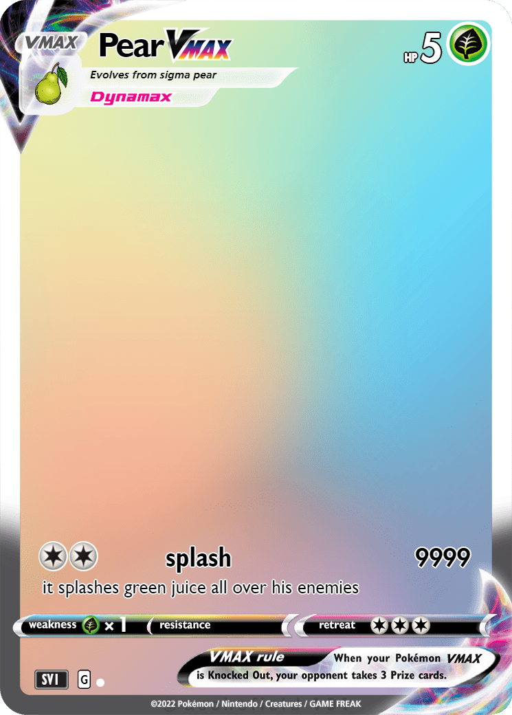 Pear - pear | Pokécardmaker.net