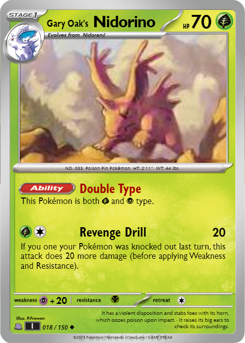 Nidorino - pfrowen | Pokécardmaker.net
