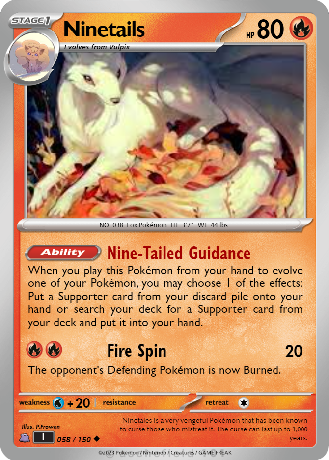Ninetails - pfrowen | Pokécardmaker.net