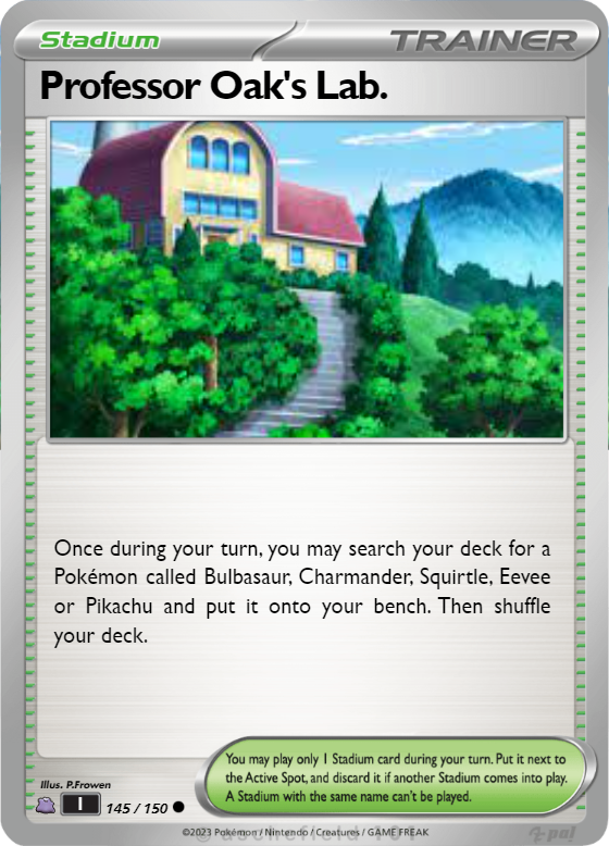 Professor Oak's Lab. - pfrowen | Pokécardmaker.net