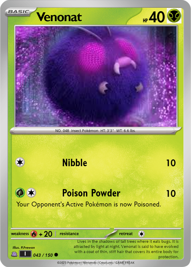 Venonat - pfrowen | Pokécardmaker.net