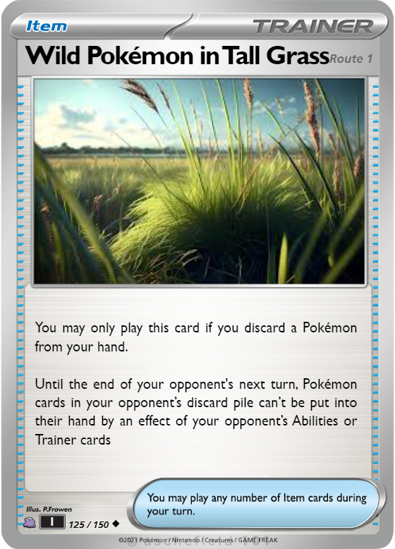 Wild Pokémon in Tall Grass - pfrowen | Pokécardmaker.net