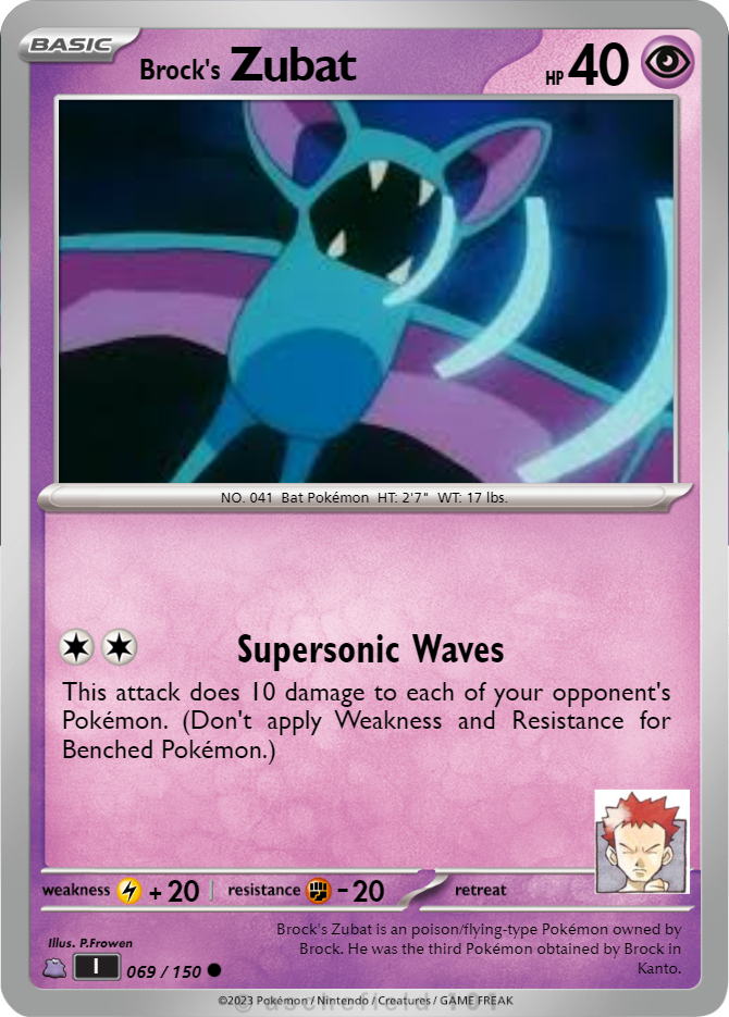 Zubat - pfrowen | Pokécardmaker.net