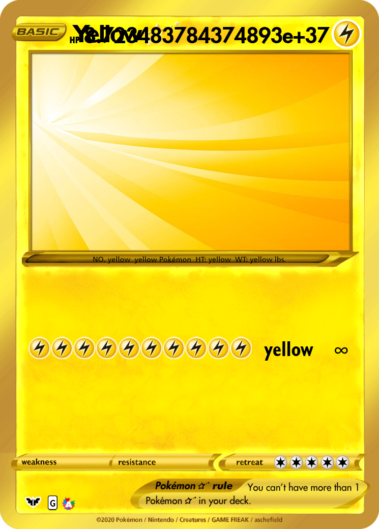 Yellow - pikaaaaaaaa | Pokécardmaker.net