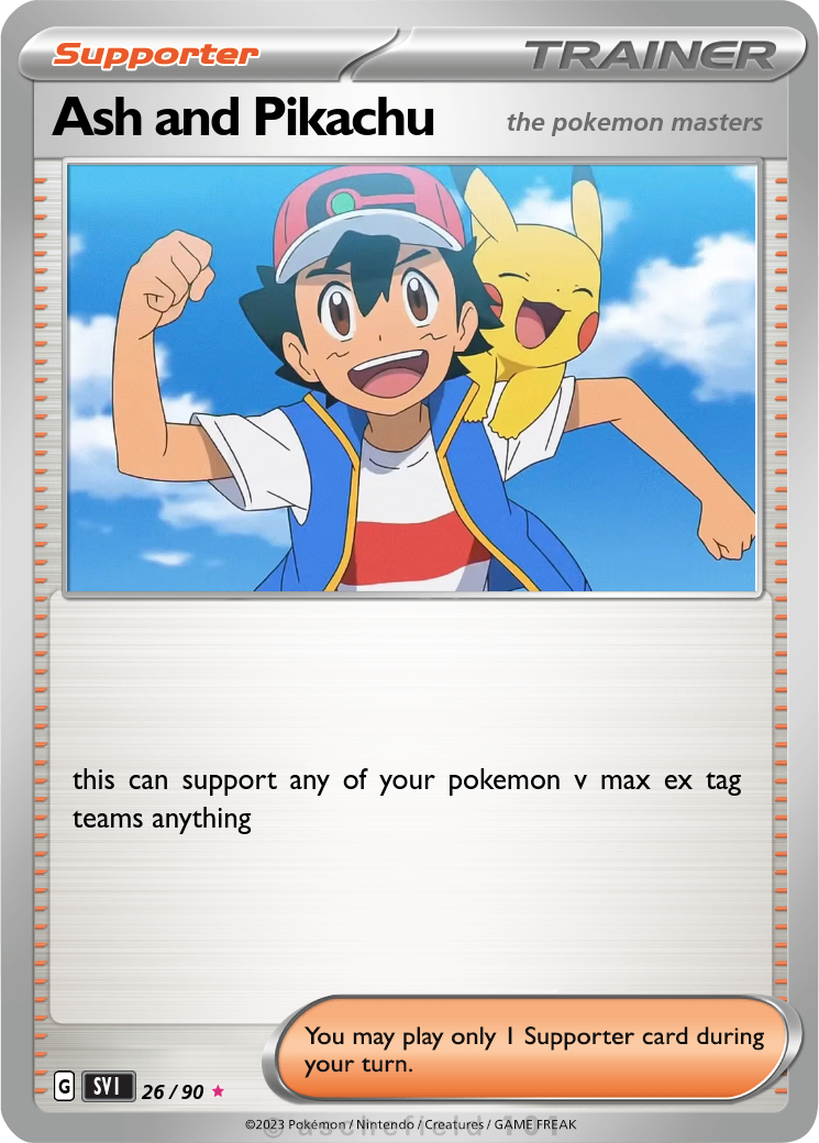 Ash and Pikachu - pikachu_dude | Pokécardmaker.net