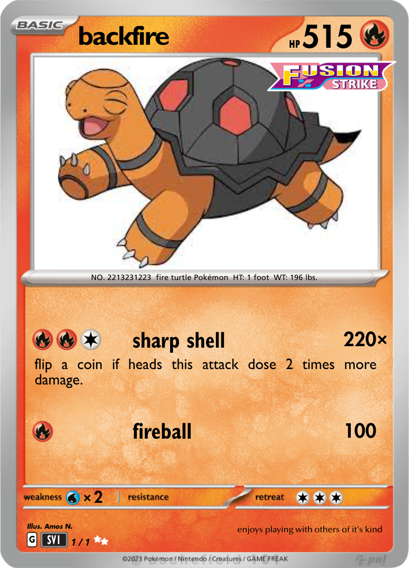 backfire - pokeam | Pokécardmaker.net