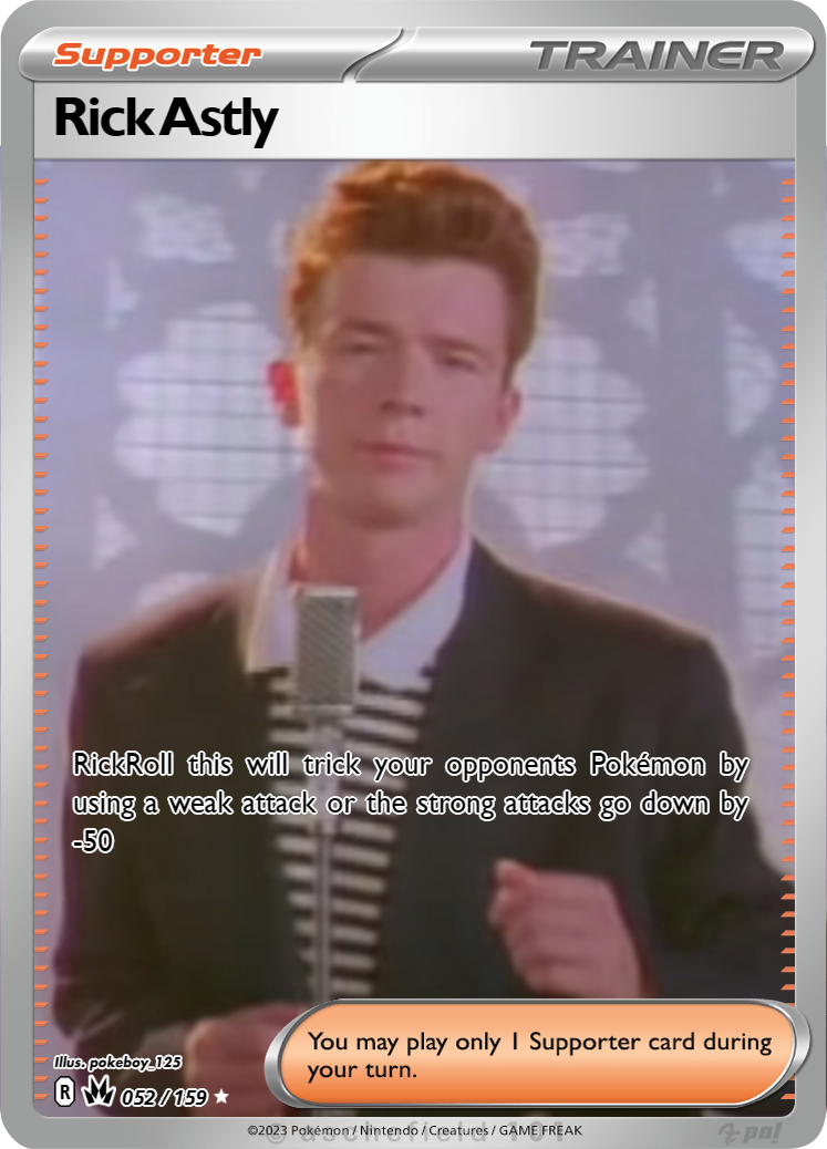 Rick Astly - pokeboy_125 | Pokécardmaker.net