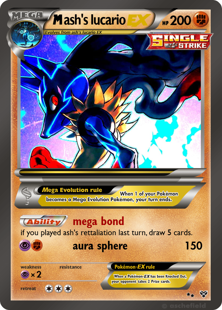 ash's lucario - pokemaster_dialga | Pokécardmaker.net