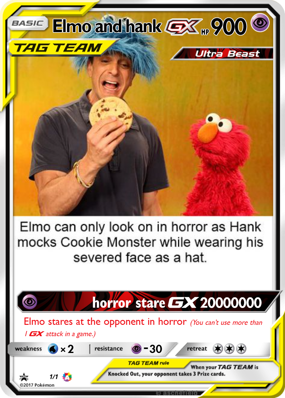 Elmo and hank - pokemon_123 | Pokécardmaker.net