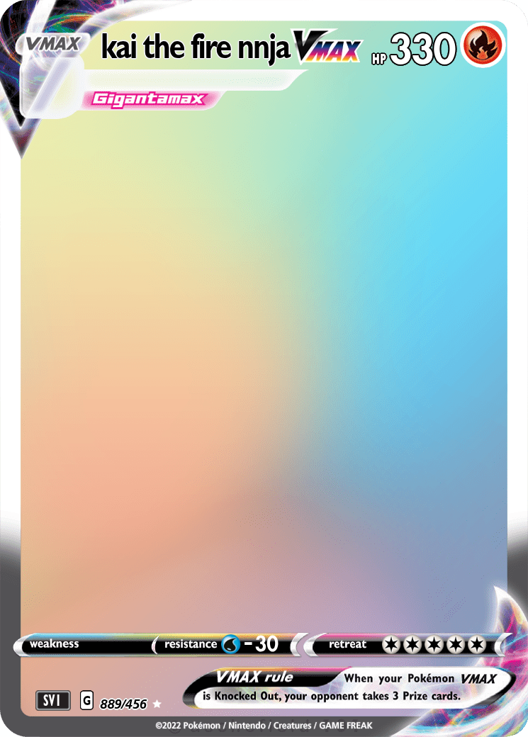 kai the fire nnja - pokemonman4 | Pokécardmaker.net