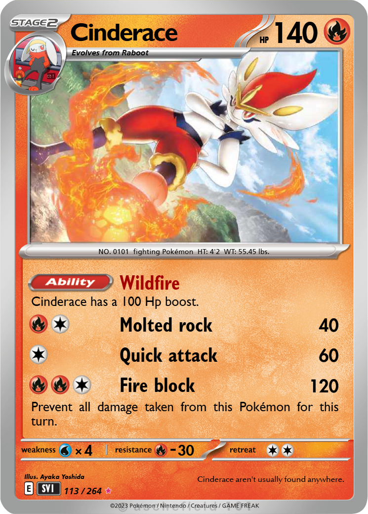 Cinderace - pokemonvmaker | Pokécardmaker.net