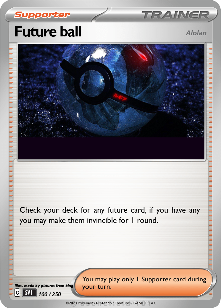 Future ball - pokemonvmaker | Pokécardmaker.net