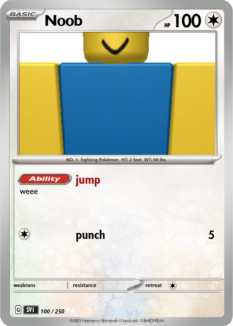 Noob - pokemonvmaker | Pokécardmaker.net