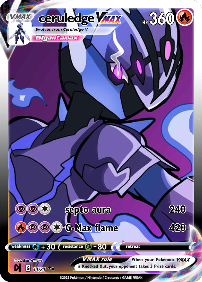 ceruledge - pokepal | Pokécardmaker.net