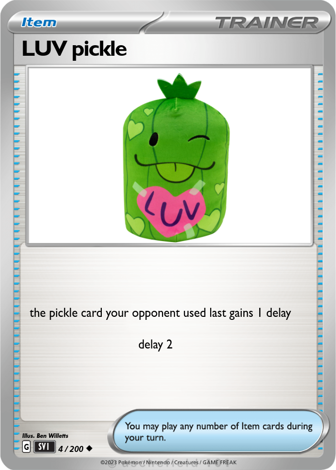 LUV pickle - pokepal | Pokécardmaker.net