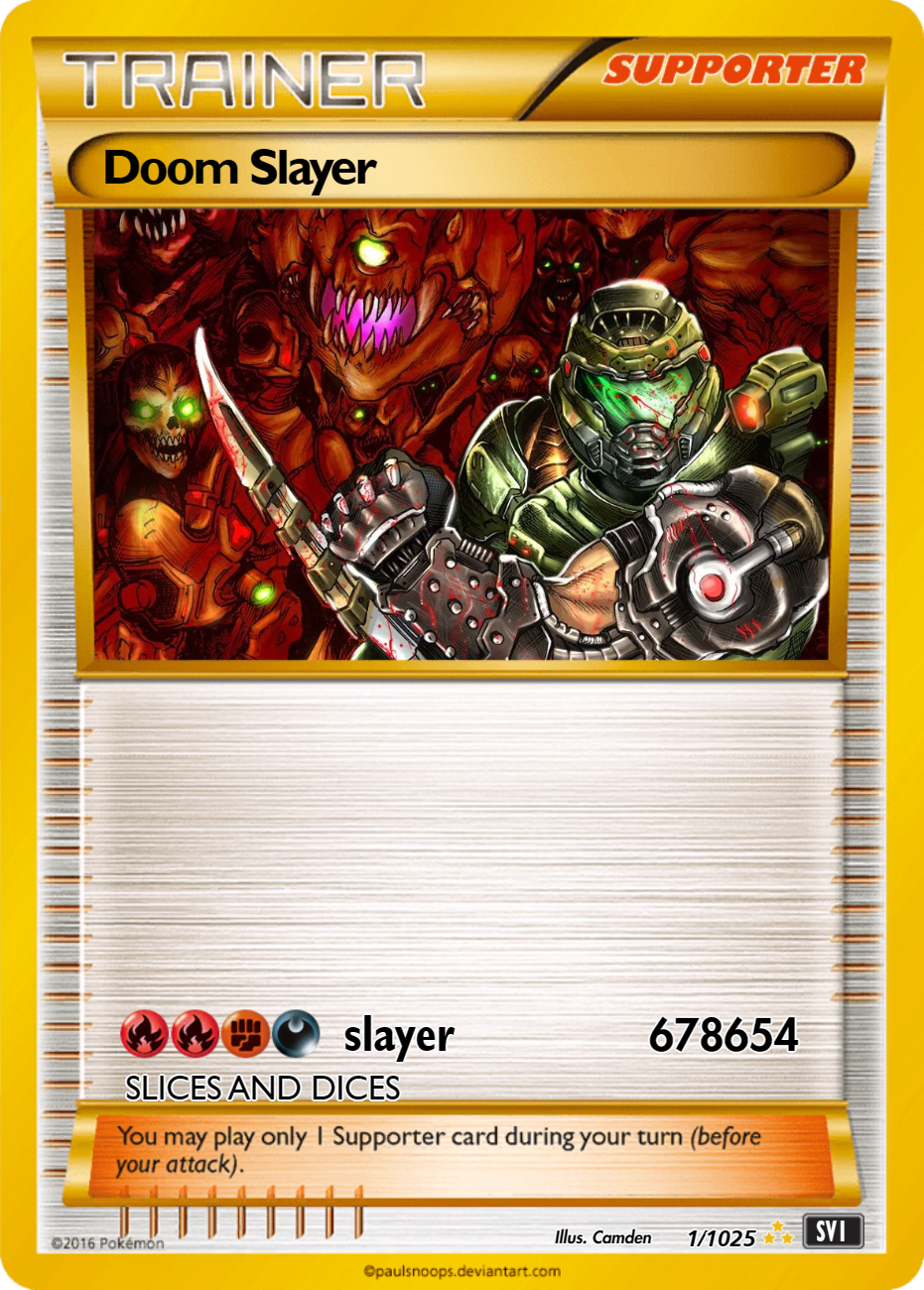 Doom Slayer - pokerat0494 | Pokécardmaker.net