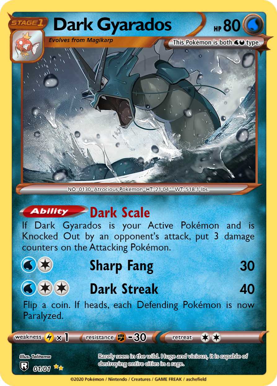 Dark Gyarados - publicenemy | Pokécardmaker.net