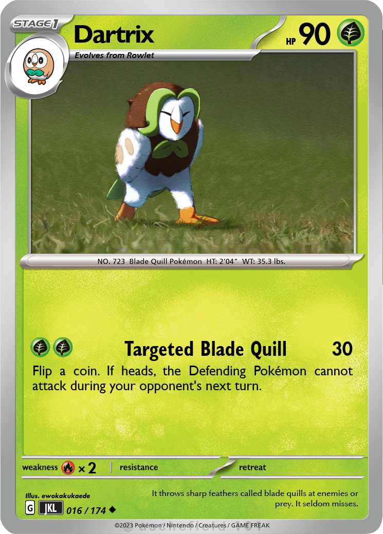Dartrix - purpletoonlink | Pokécardmaker.net
