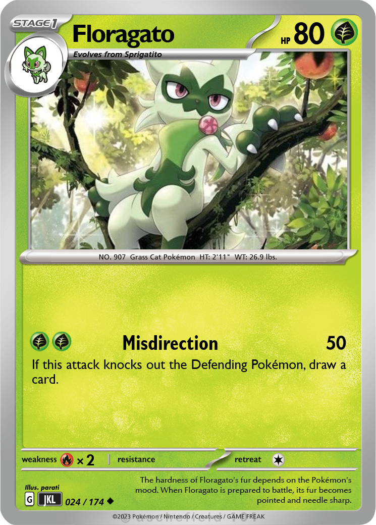 Floragato - purpletoonlink | Pokécardmaker.net
