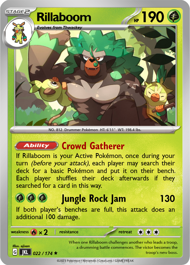 Rillaboom - purpletoonlink | Pokécardmaker.net