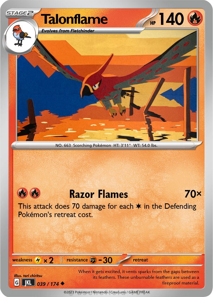 Talonflame - purpletoonlink | Pokécardmaker.net