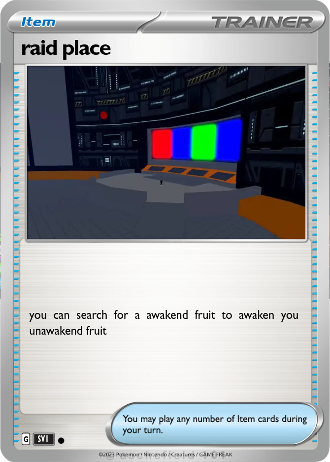 raid place - quinten | Pokécardmaker.net