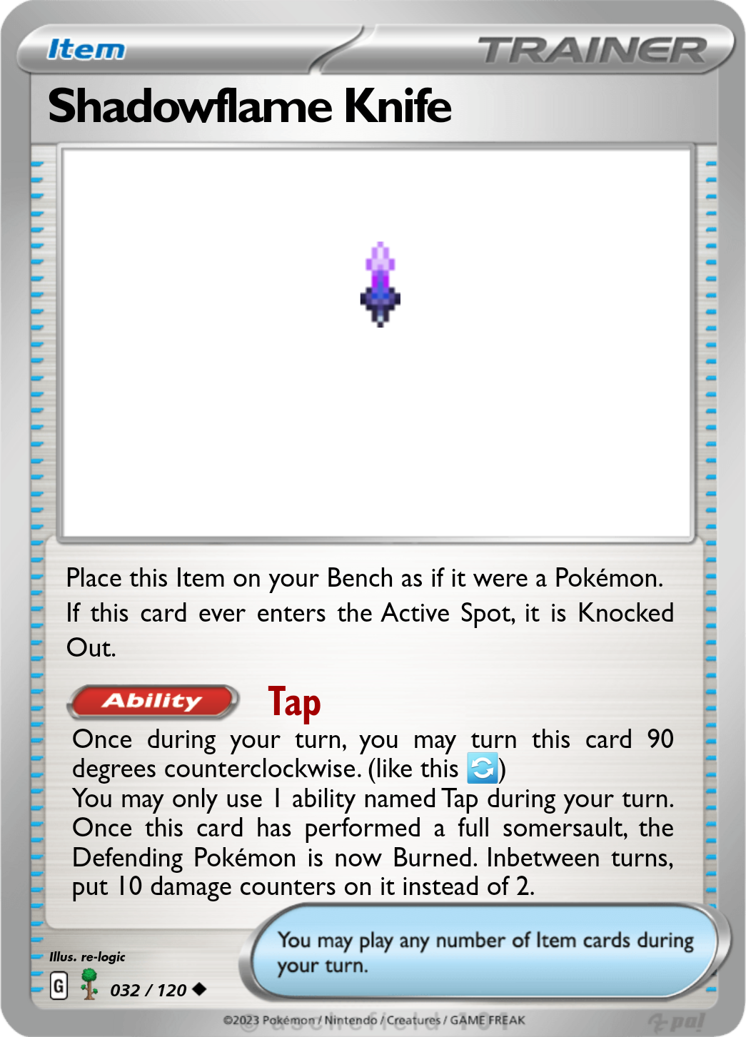 Shadowflame Knife - qwertyuiop265000 | Pokécardmaker.net