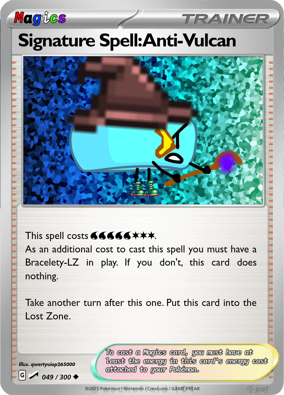 Signature Spell: Anti-Vulcan - qwertyuiop265000 | Pokécardmaker.net