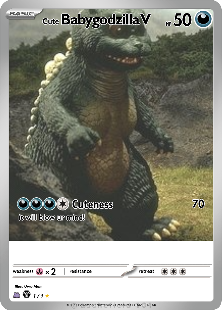 Babygodzilla V - raccoonrampageo4 | Pokécardmaker.net