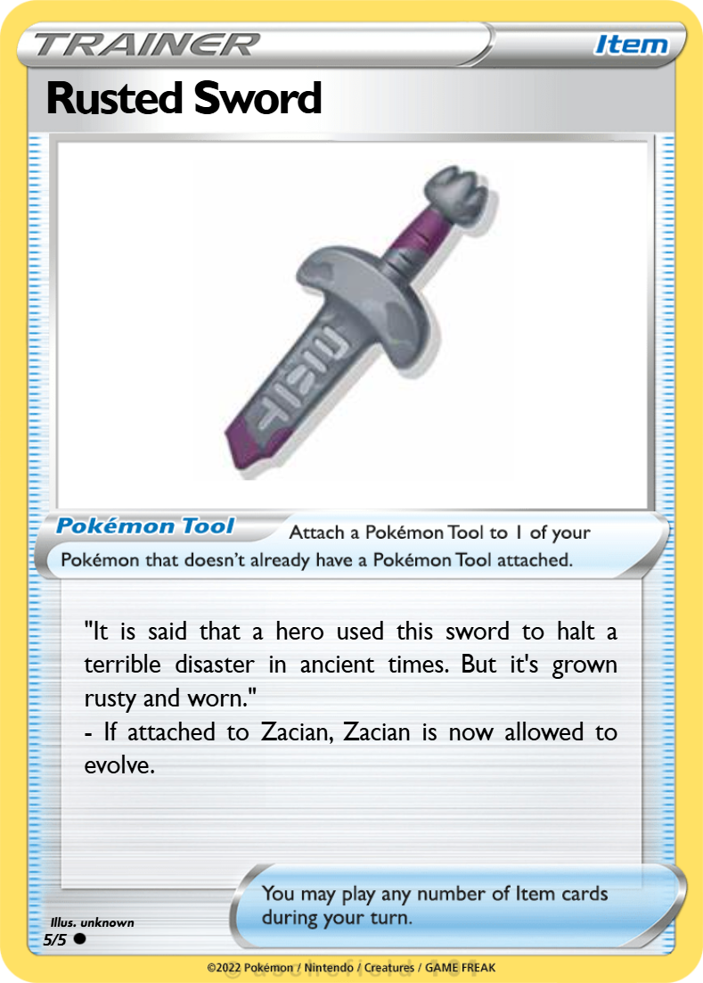 Rusted Sword - ralpoing | Pokécardmaker.net
